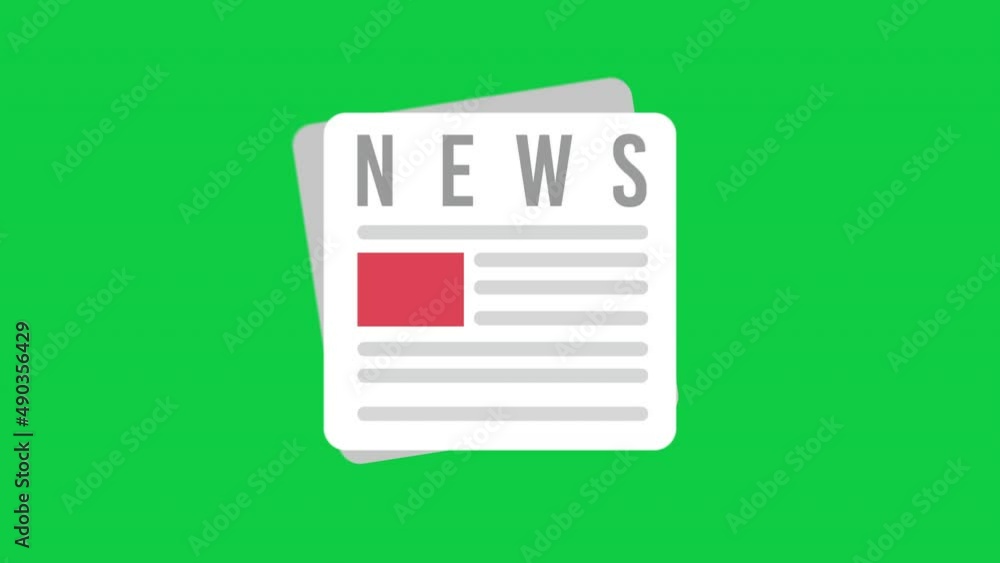 4k Animated Newspaper icon News sign Newspaper Animation News Animated ...