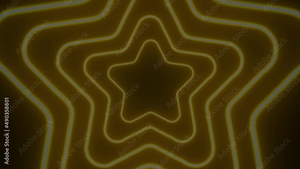 Animated abstract background with neon stars animation. Glamour video ...
