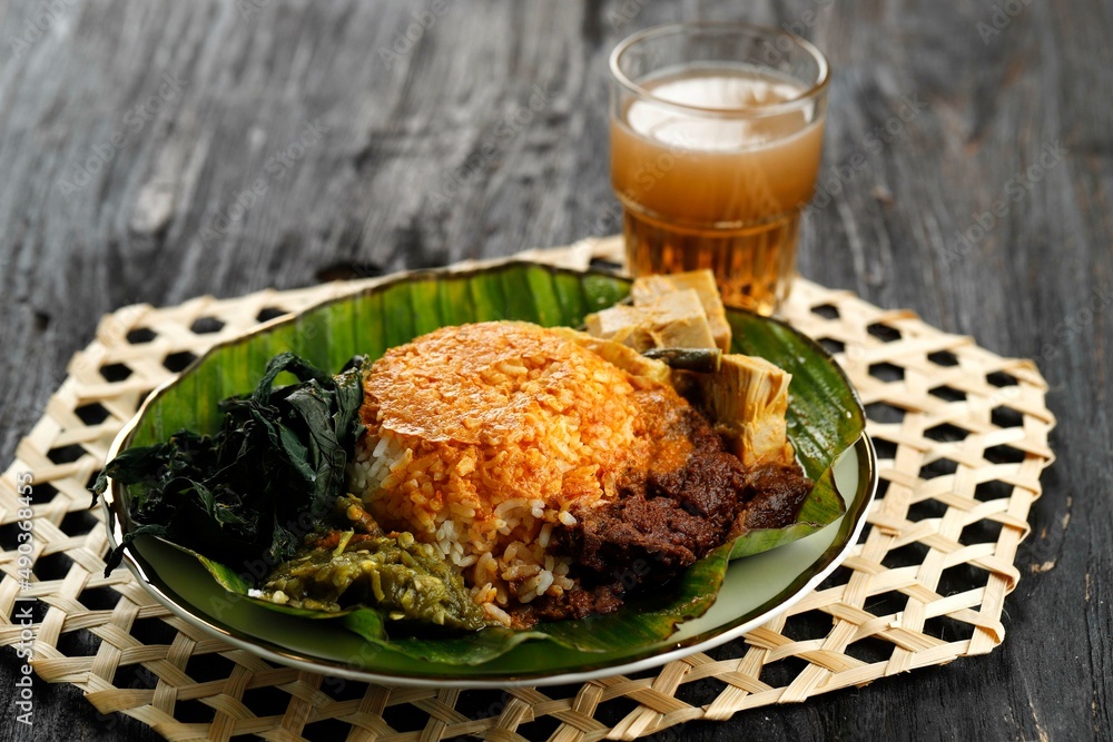 Nasi Padang or "Padang Rice" is a famous traditional food from ...