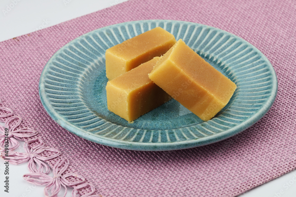 Mysore pak, a traditional, popular, and delicious sweet dish native to ...