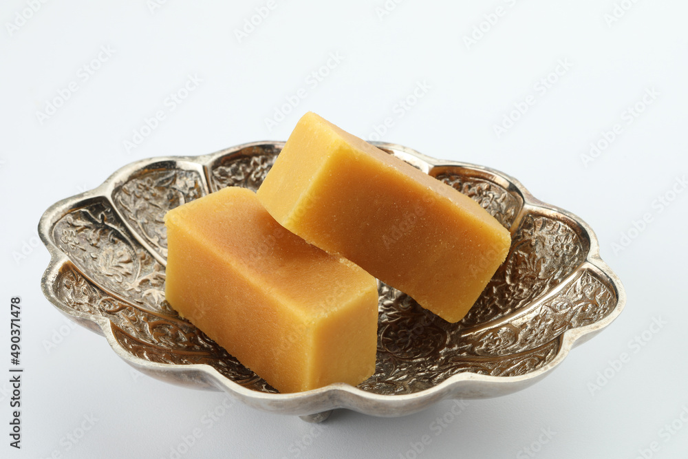 Mysore pak, a traditional, popular, and delicious sweet dish native to ...