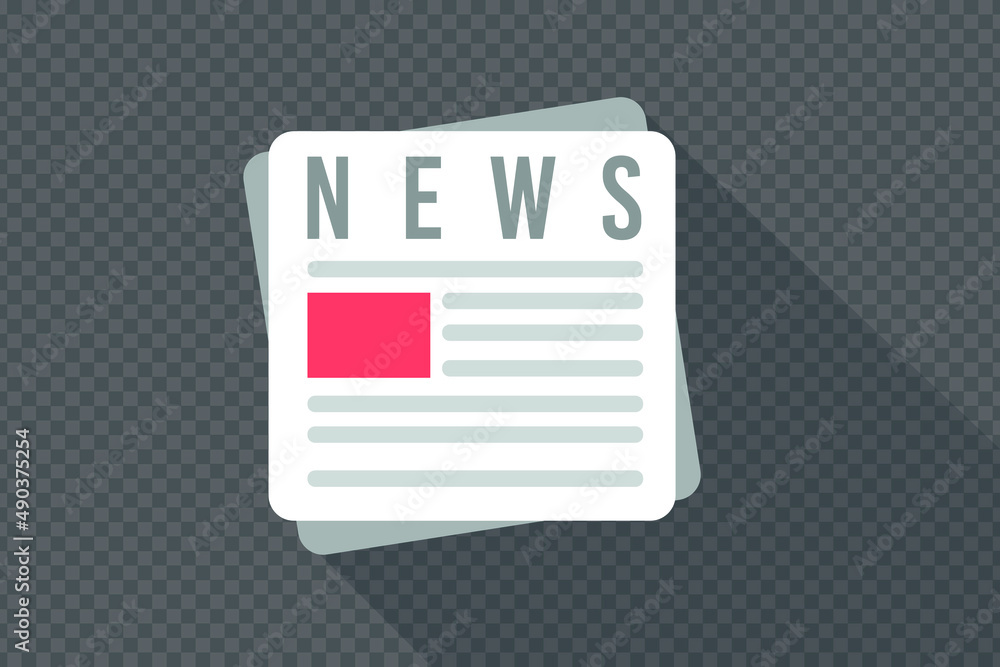 Vector News Concept Design Element. Isolated on Transparent Backdrop ...