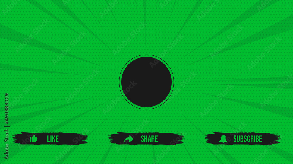 Youtube End Screen Template. Youtube Video Template, background, Outro ...