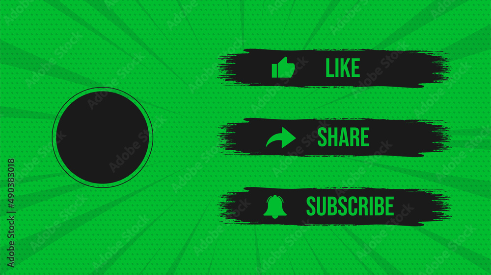 Youtube End Screen Template. Youtube Video Template, background, Outro ...