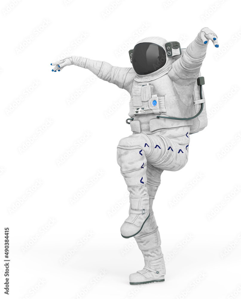 Astronaut Side View Drawing