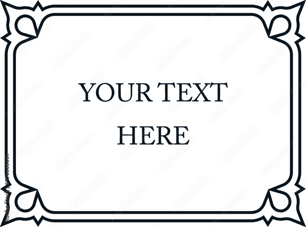 Vector album cover vintage style border frames Stock Vector | Adobe Stock