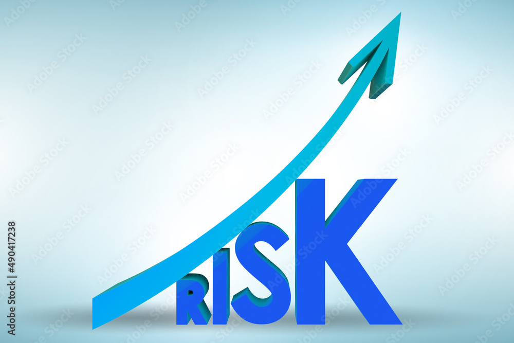 Risk increase concept in management Stock Illustration | Adobe Stock