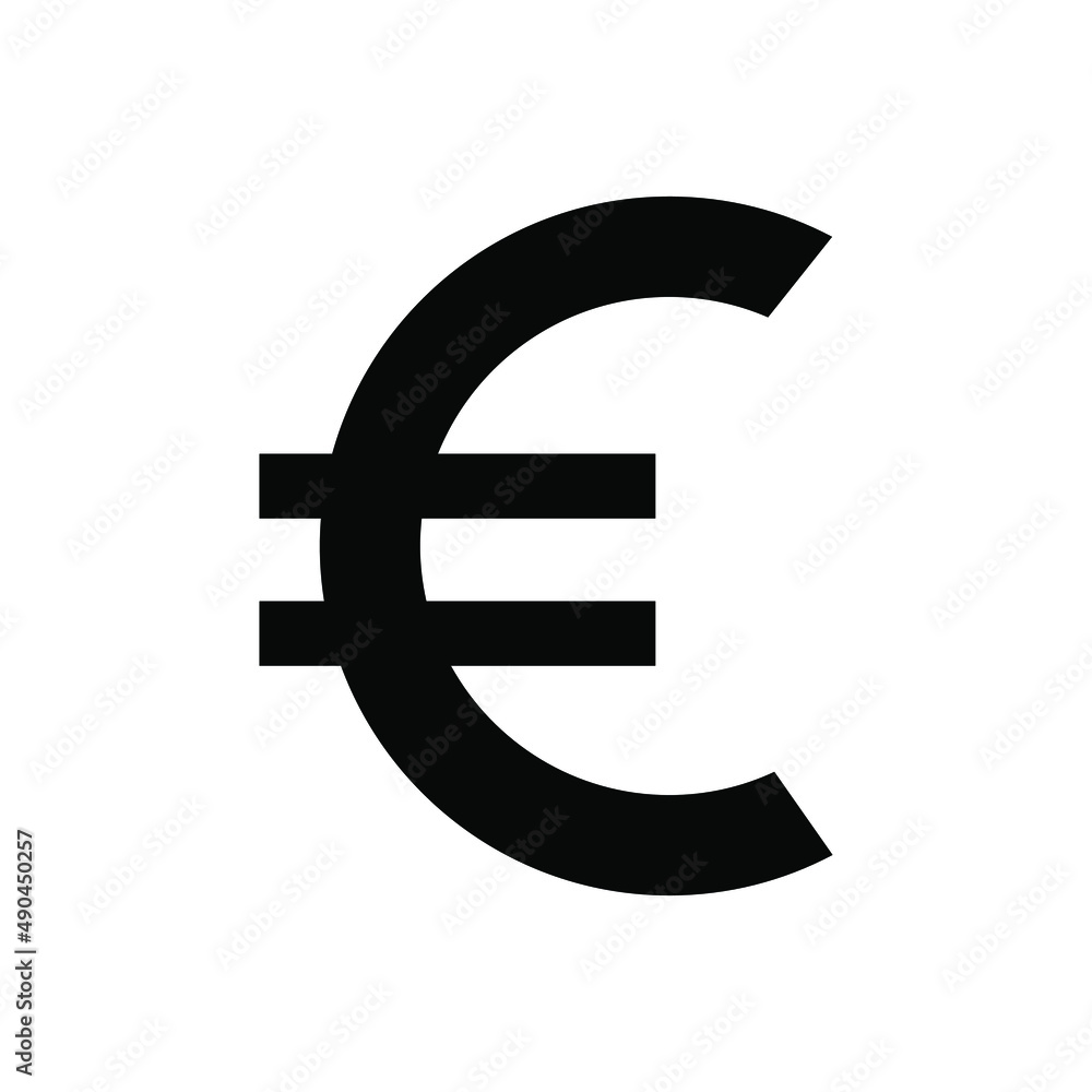 Base currency icon symbol sign, European currency Euro vector ...