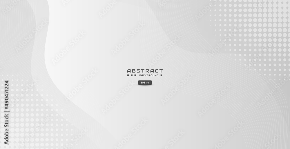 white abstract background with round shape, for banners, certificates ...