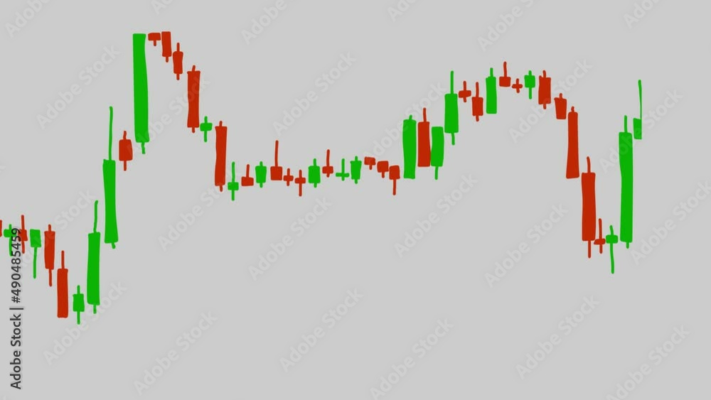 Stock Market Chart, Beautiful 3d Animation of Japanese Candlestick ...