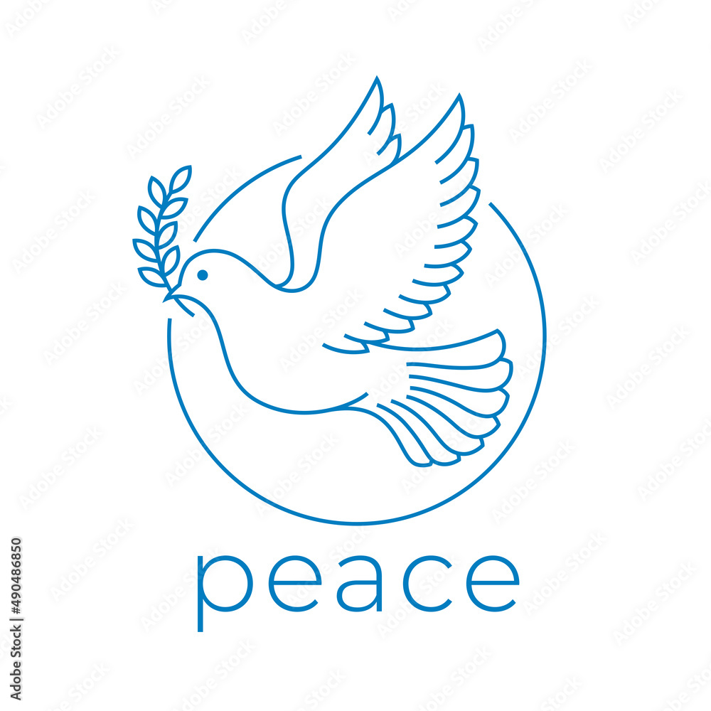 Bird With Peace Symbol
