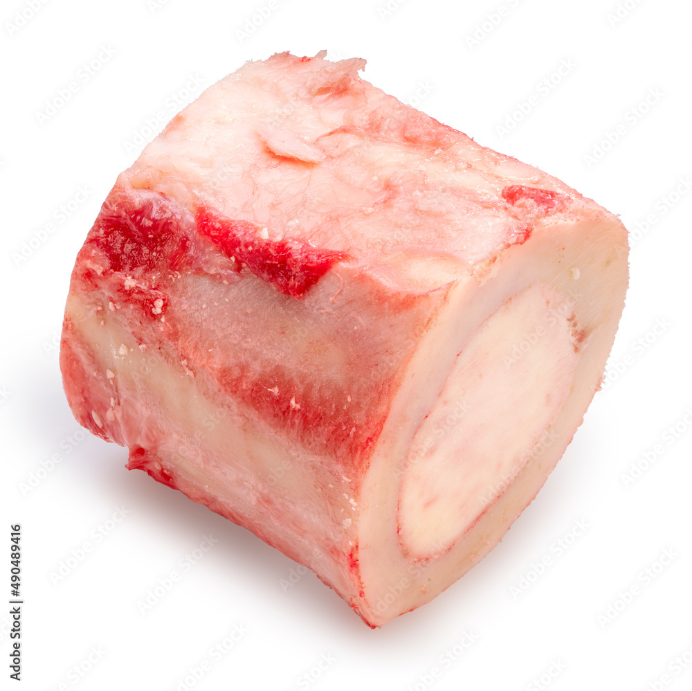 Beef bone marrow isolated on white background, Beef Stock Bone ...
