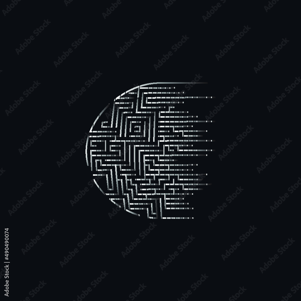 Diagram of digital lines on a black background. Design suitable for ...