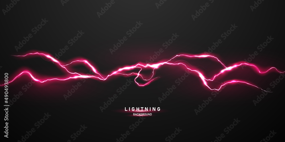 lightning light effect background realistic flash with lightning ...