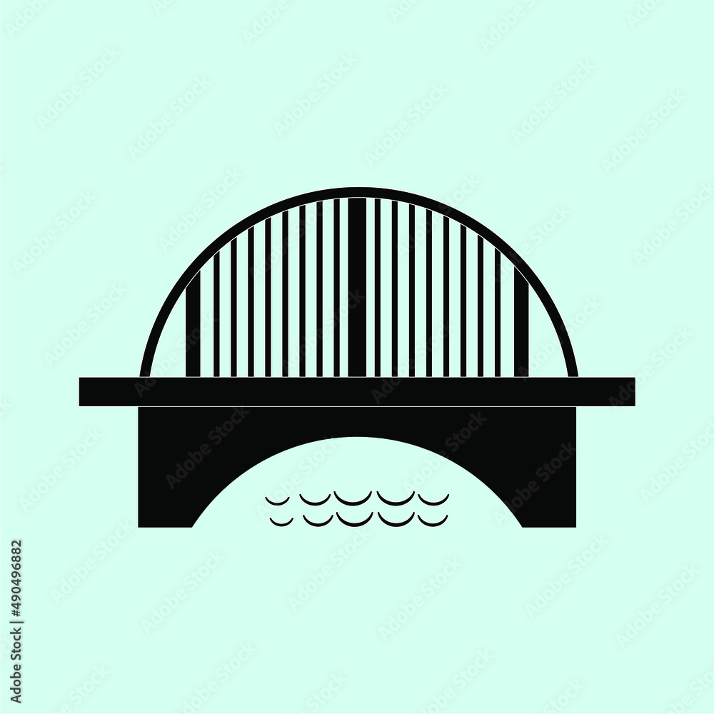 bridge vector illustration, perfect for maps, icons, brochures, posters ...