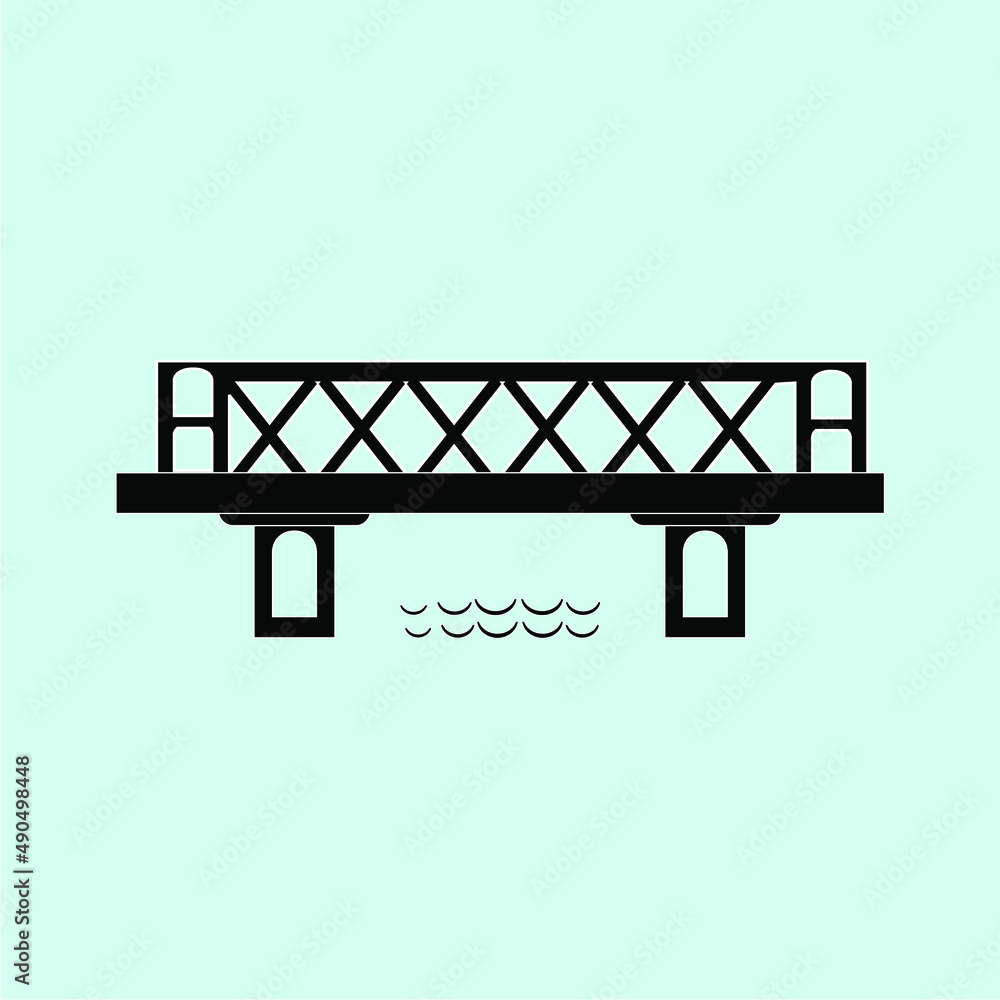 bridge vector illustration, perfect for maps, icons, brochures, posters ...