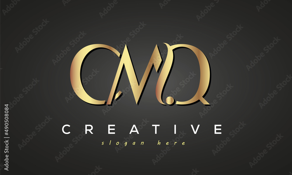 CMQ creative luxury logo design Stock Vector | Adobe Stock