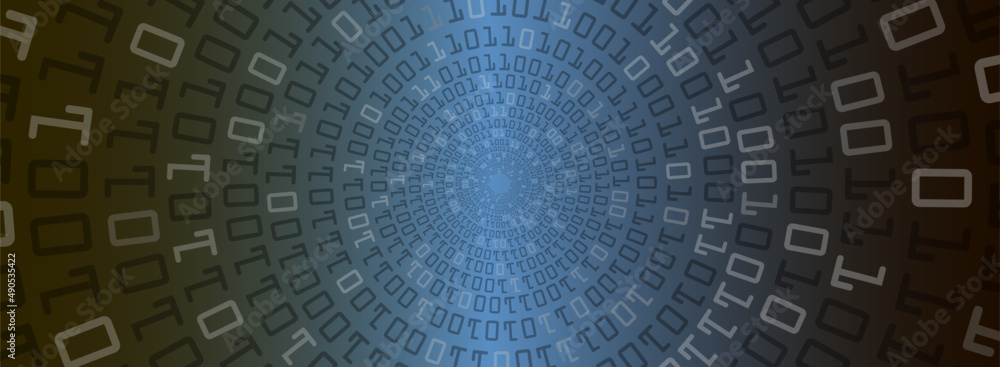 binary code background loop Stock Vector | Adobe Stock