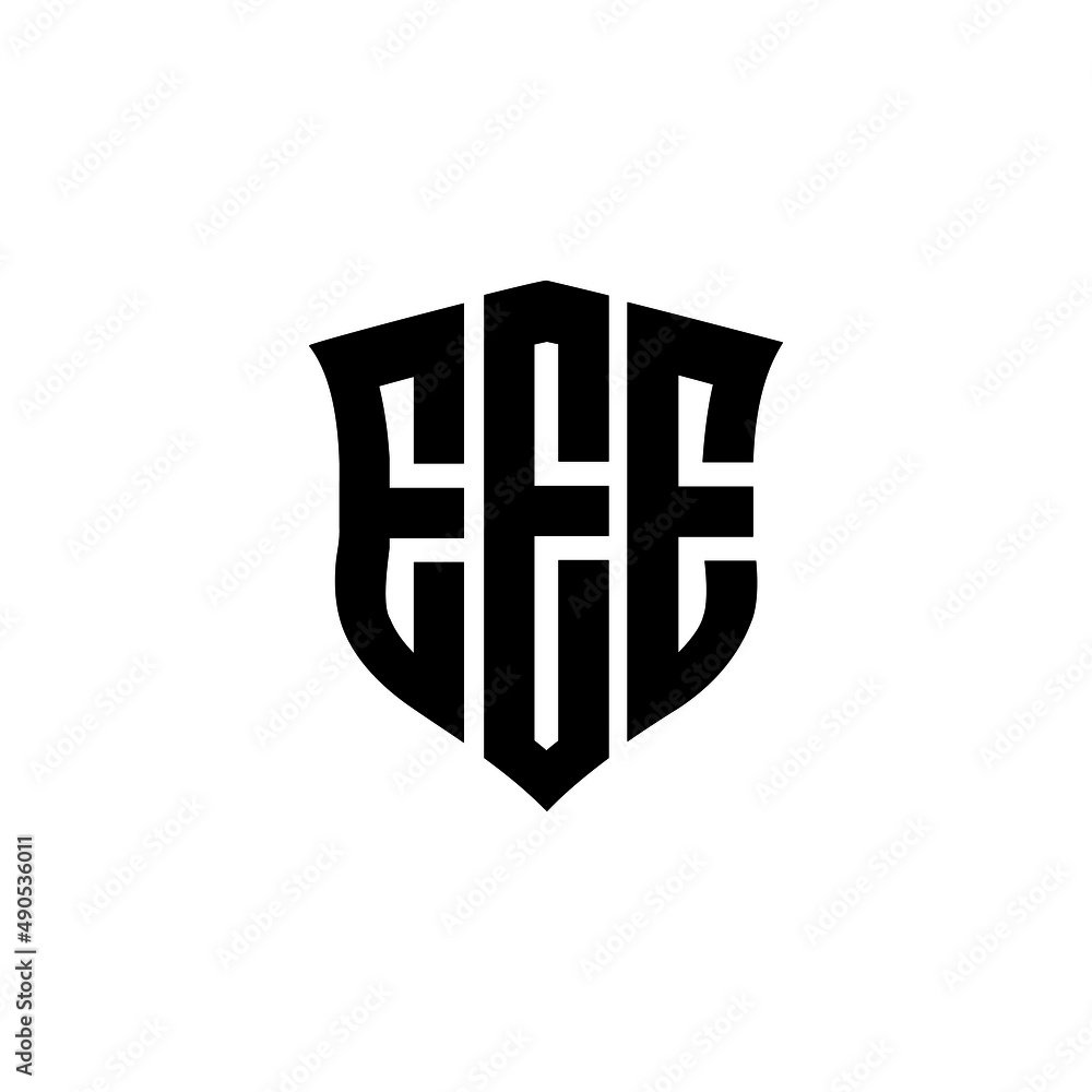 EEE letter logo design with white background in illustrator, vector ...