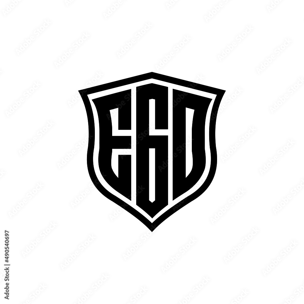 EGD letter logo design with white background in illustrator, vector ...