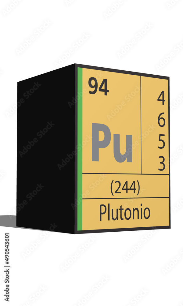 Plutonio, Elementos de la tabla periódica Stock Illustration | Adobe Stock