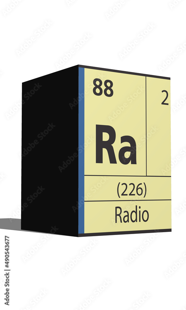 Radio, Elementos de la tabla periódica Stock Illustration | Adobe Stock