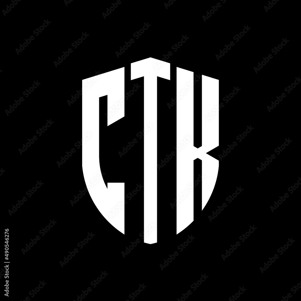 CTK letter logo design. CTK modern letter logo with black background ...