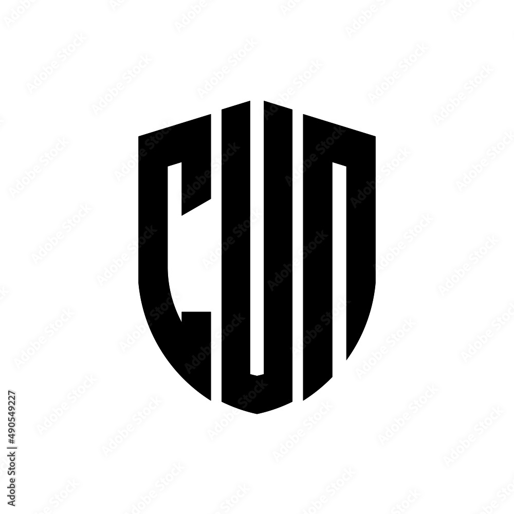CVN letter logo design. CVN modern letter logo with black background ...