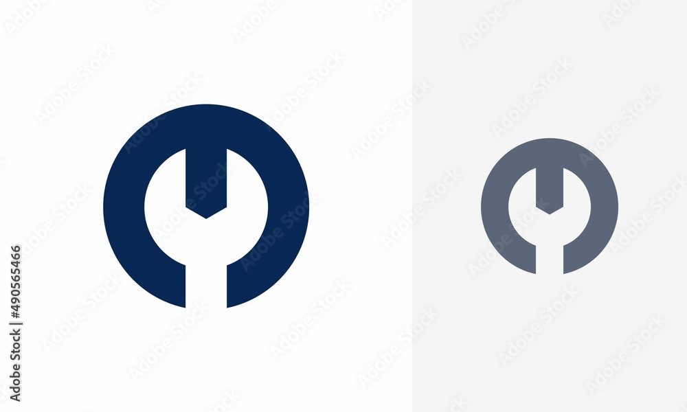 Letter M maintenance logo. Icon design. Template elements. Geometric ...