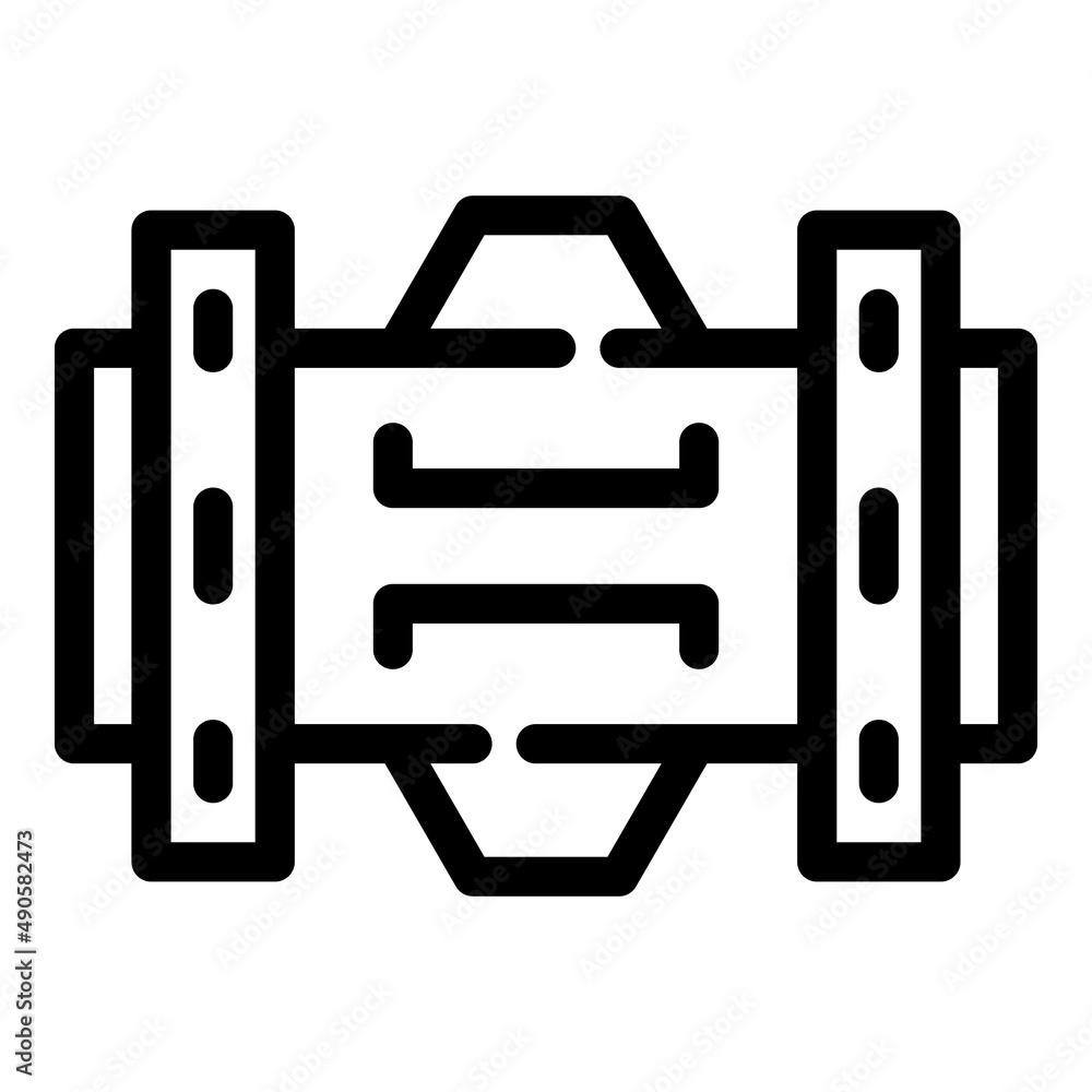 Tv wall mount icon outline vector. Vesa display. Monitor control Stock ...