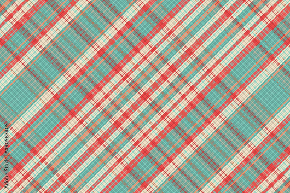 Seamless tartan plaid pattern with texture and pastel color. Stock Vector | Adobe Stock