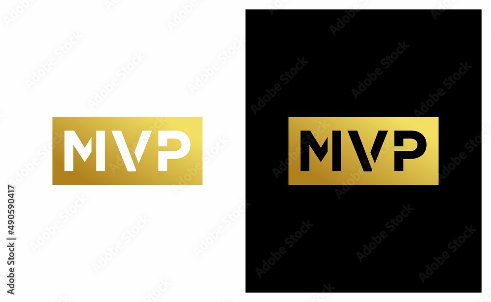 Gold inscription MVP - emblem reward Most Valuable Player for GUI. PC ...