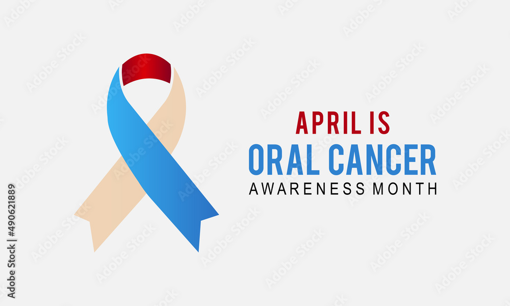 Oral Cancer Awareness Month. Health awareness template for banner, card ...