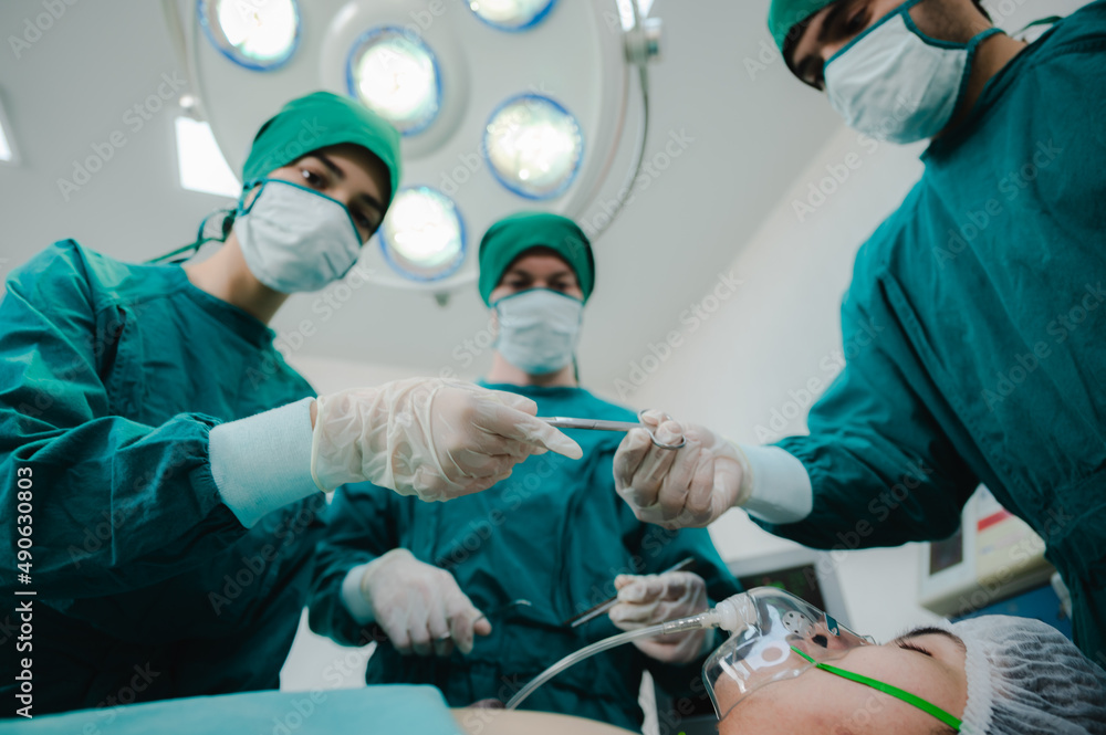 professional surgeon doctor teamwork person working in hospital ...