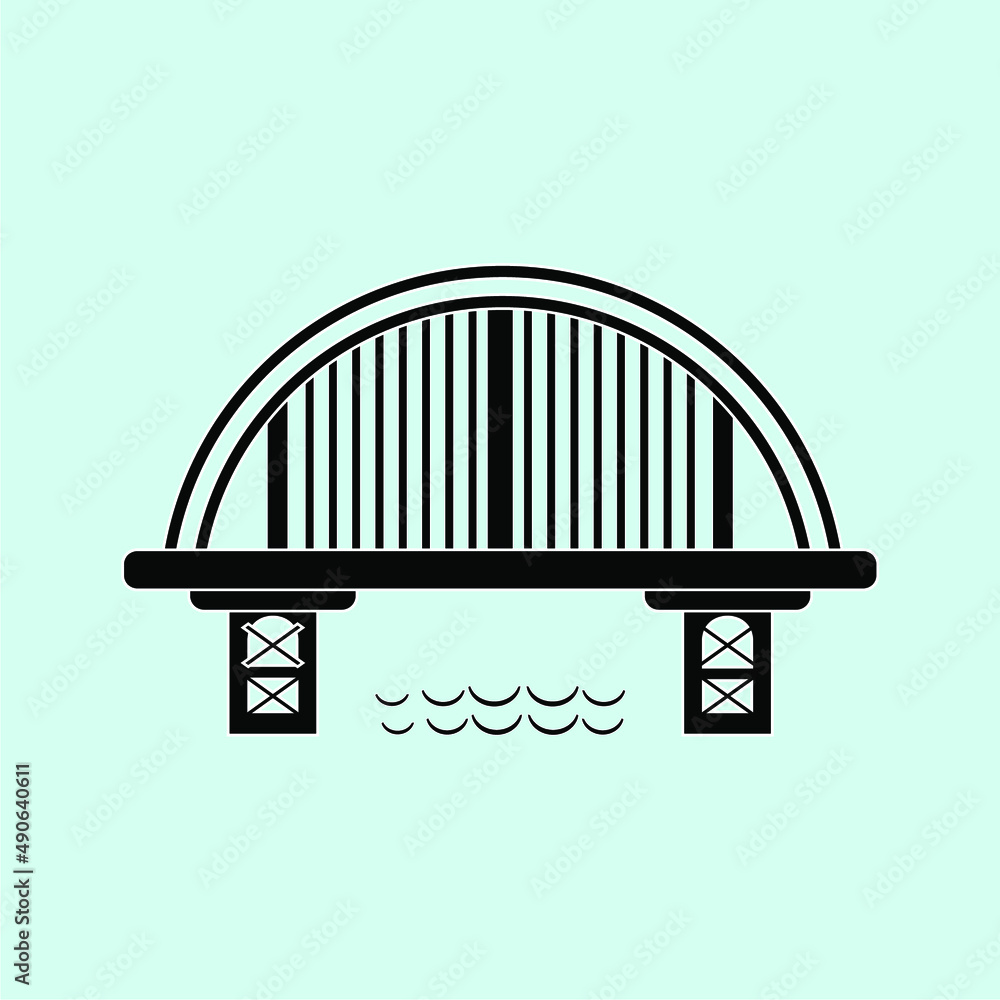 bridge vector illustration, perfect for maps, icons, brochures, posters ...