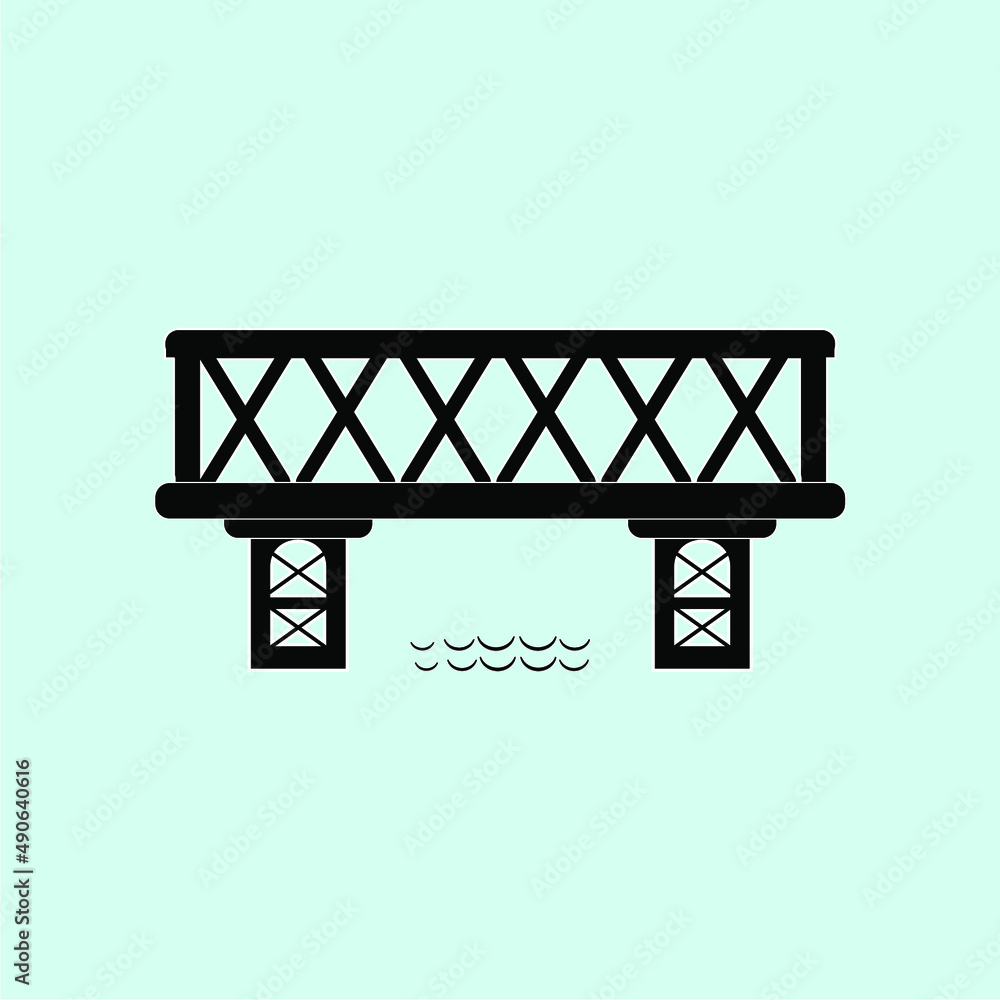 bridge vector illustration, perfect for maps, icons, brochures, posters ...