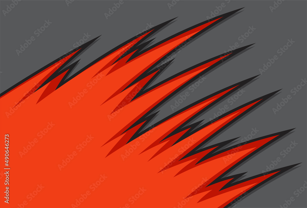 Minimalist background with spikes pattern and some copy space area ...