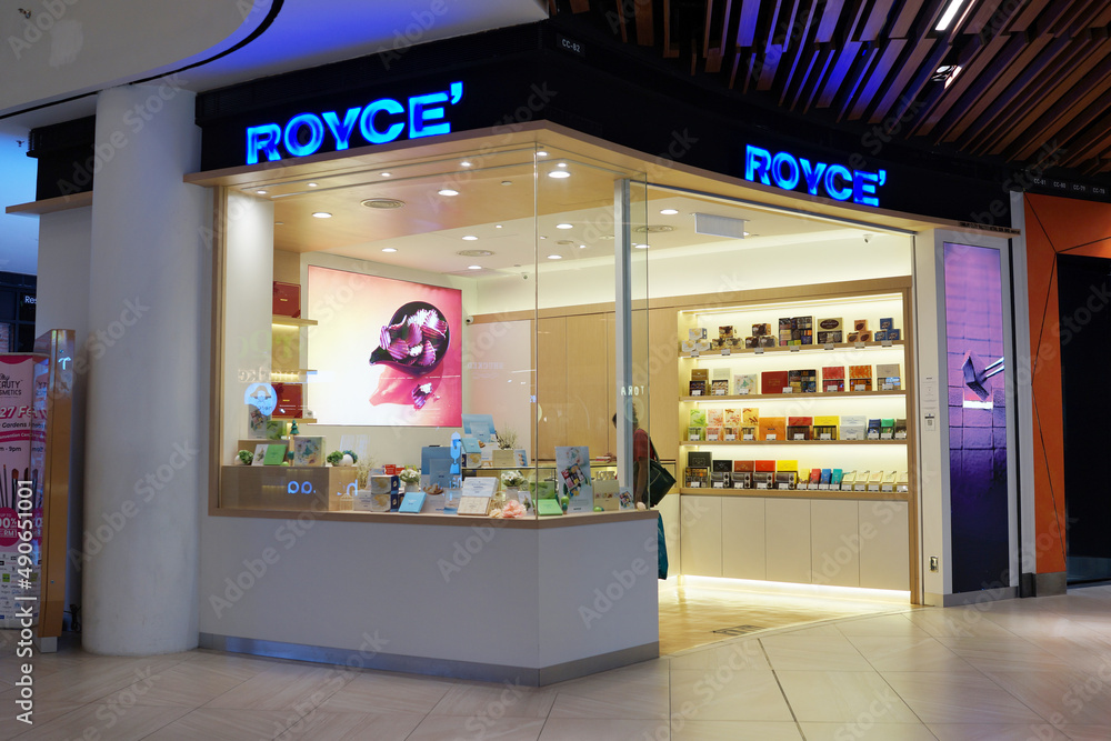 SELANGOR, MALAYSIA - 27 FEB 2022: Premium Royce chocolate store in a ...
