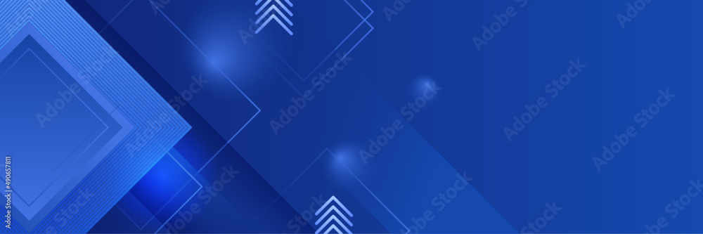 Modern abstract dark blue banner background. Vector illustration ...