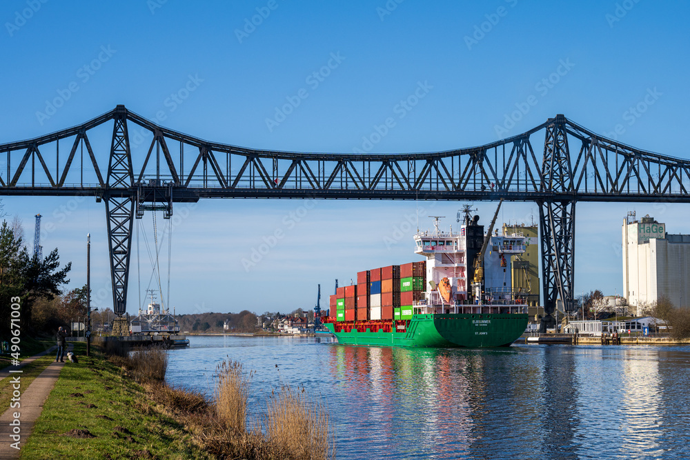 Spannende Brcke Nord Ostsee Kanal Fotos