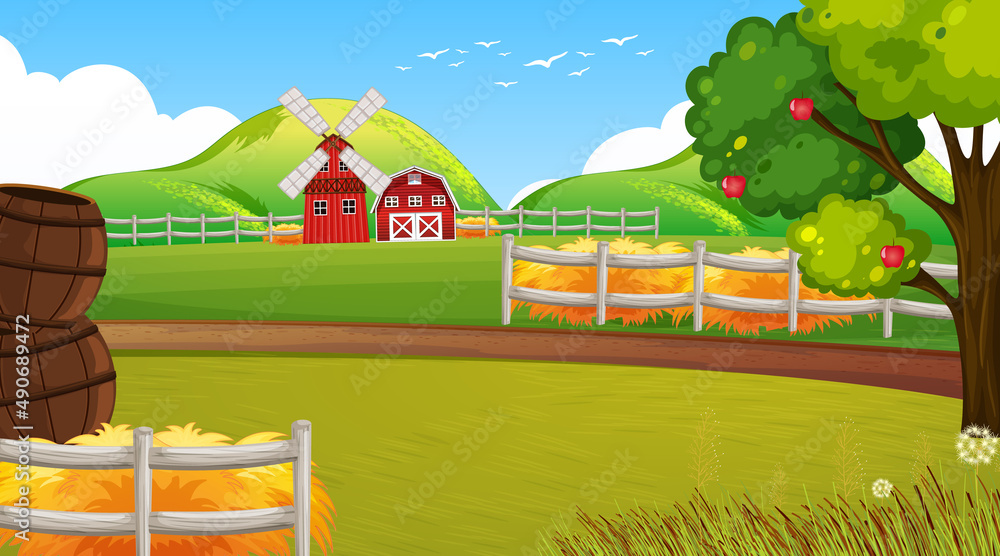 Farm Scene Clipart