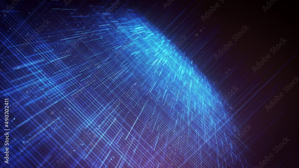 Digital Data Business Hitech Network Background Loop/ 4k animation of an abstract digital data ...