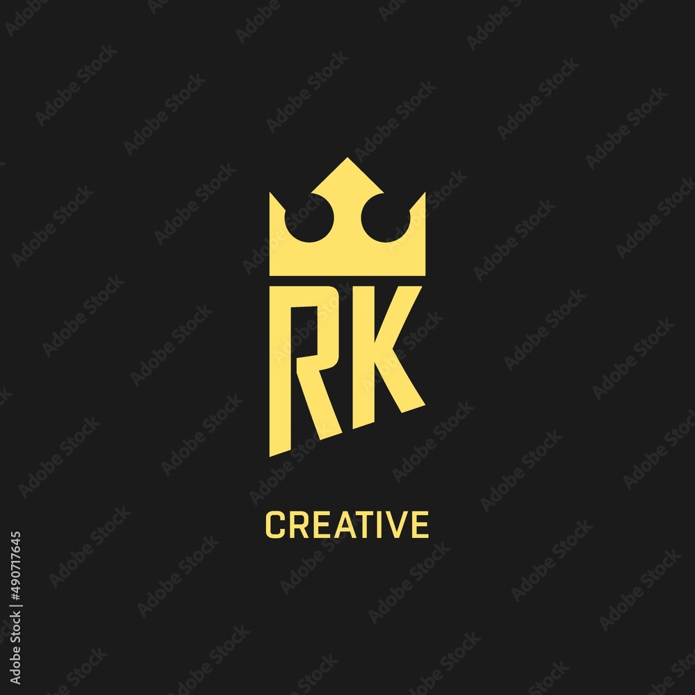 Monogram RK logo shield crown shape, elegant and luxury initial logo ... Monogram RK logo shield crown shape, elegant and luxury initial logo ...