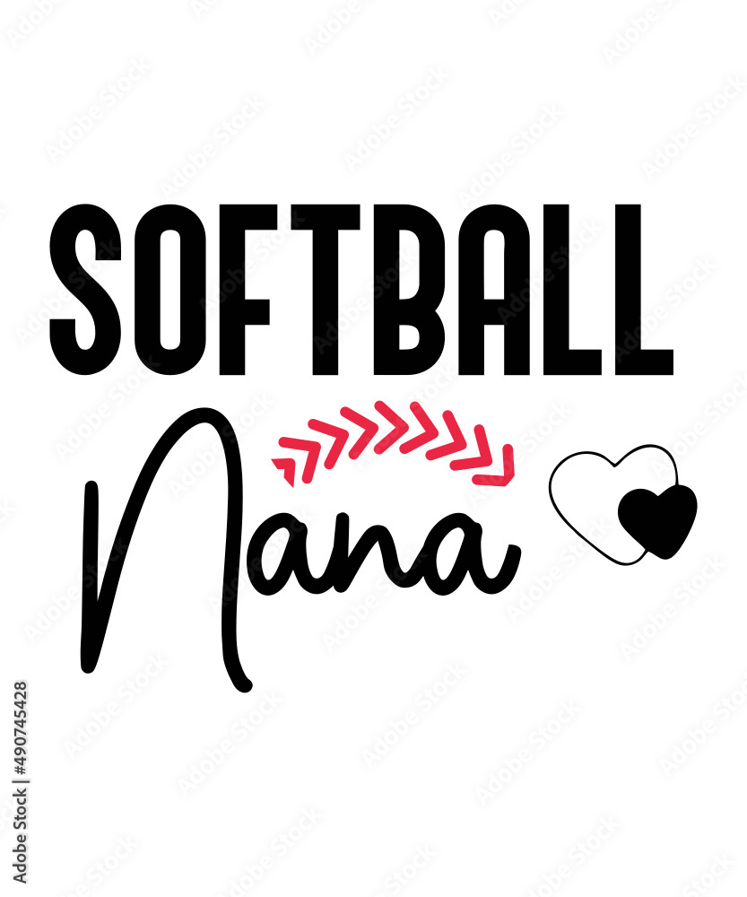 Softball Svg Bundle Softball Clipart Softball Mom Svg Softball