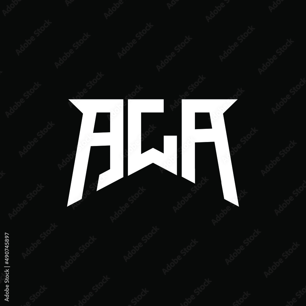 ALA letter logo design on black background. ALA creative initials ...
