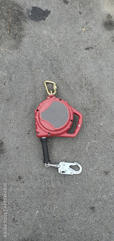 retractable fall arrest system for work at height Stock Photo | Adobe Stock