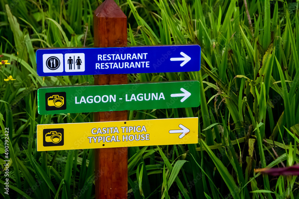 Direction signs to Isabel del Torres National Park, Dominican Republic ...