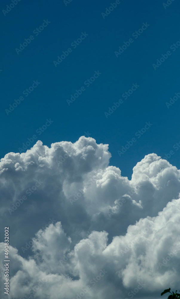 very thick cumulonimbus clouds, a sign of heavy rain. Stock Photo ...