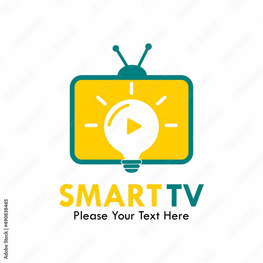 Smart tv logo template illustration Stock Vector | Adobe Stock