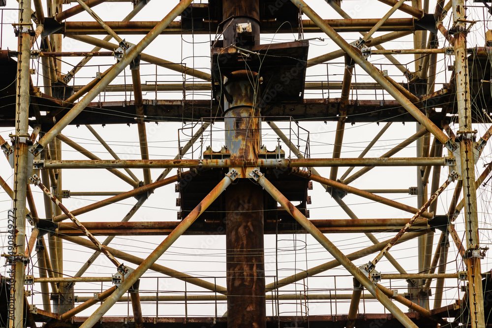 Radar System Duga at the Chernobyl Exclusion Zone, Ukraine. Abandoned ...
